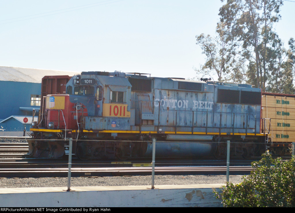 A Rare ex Cotton Belt GP60 in UPs Kaiser Yard